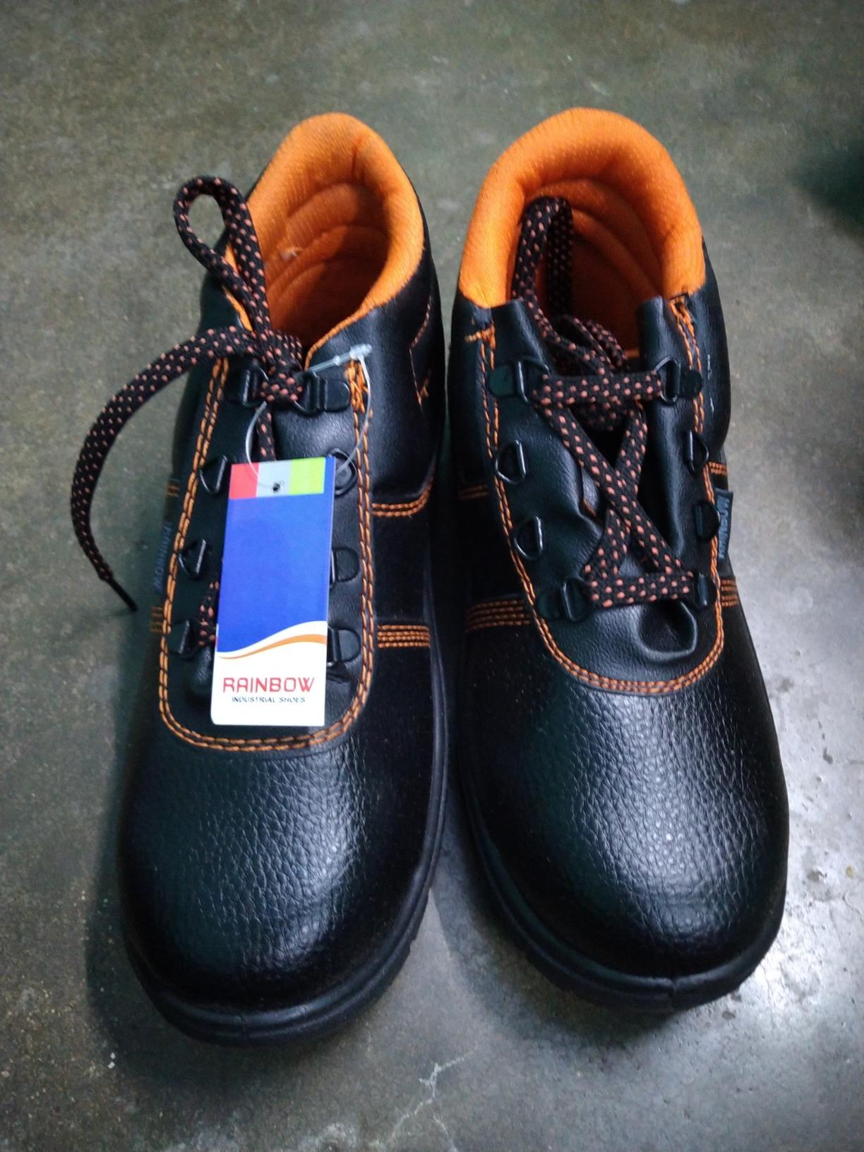 Aktion Safety Synthetic Leather Shoes RA-704 - Size 8, Black : Amazon ...