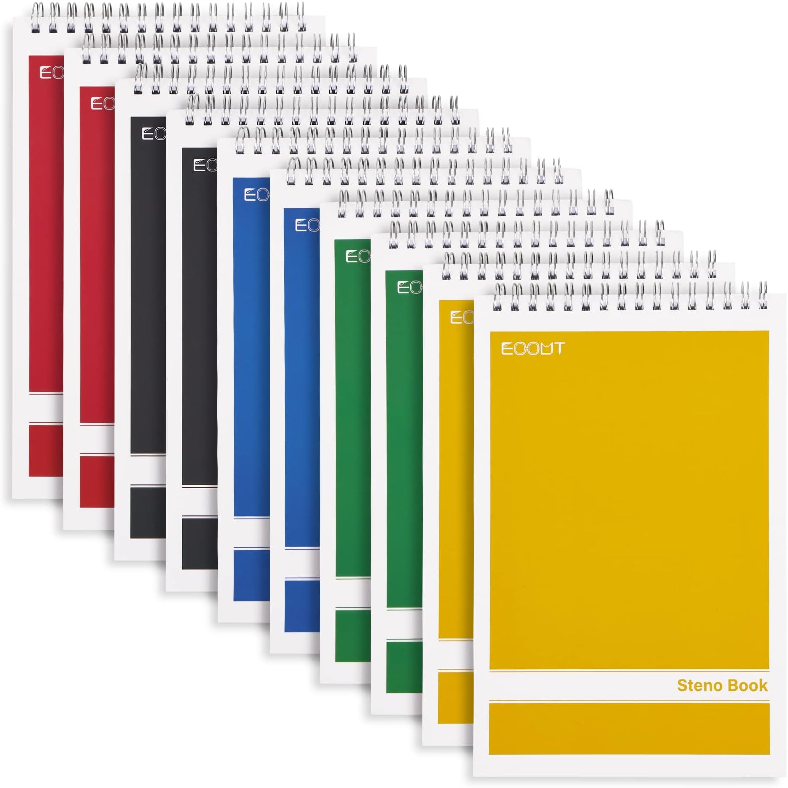 Amazon.com : Staples Green Paper Steno Pads, Gregg Ruled, 6" x 9", 12 ...