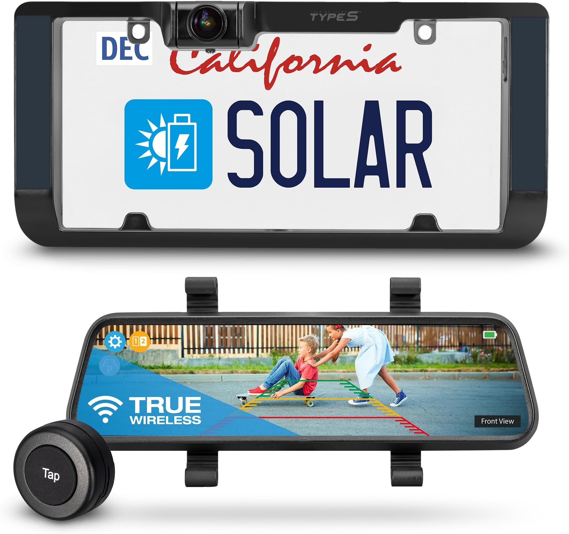 Amazon.com: Type S True Wireless Solar Powered Smart HD Backup Camera ...