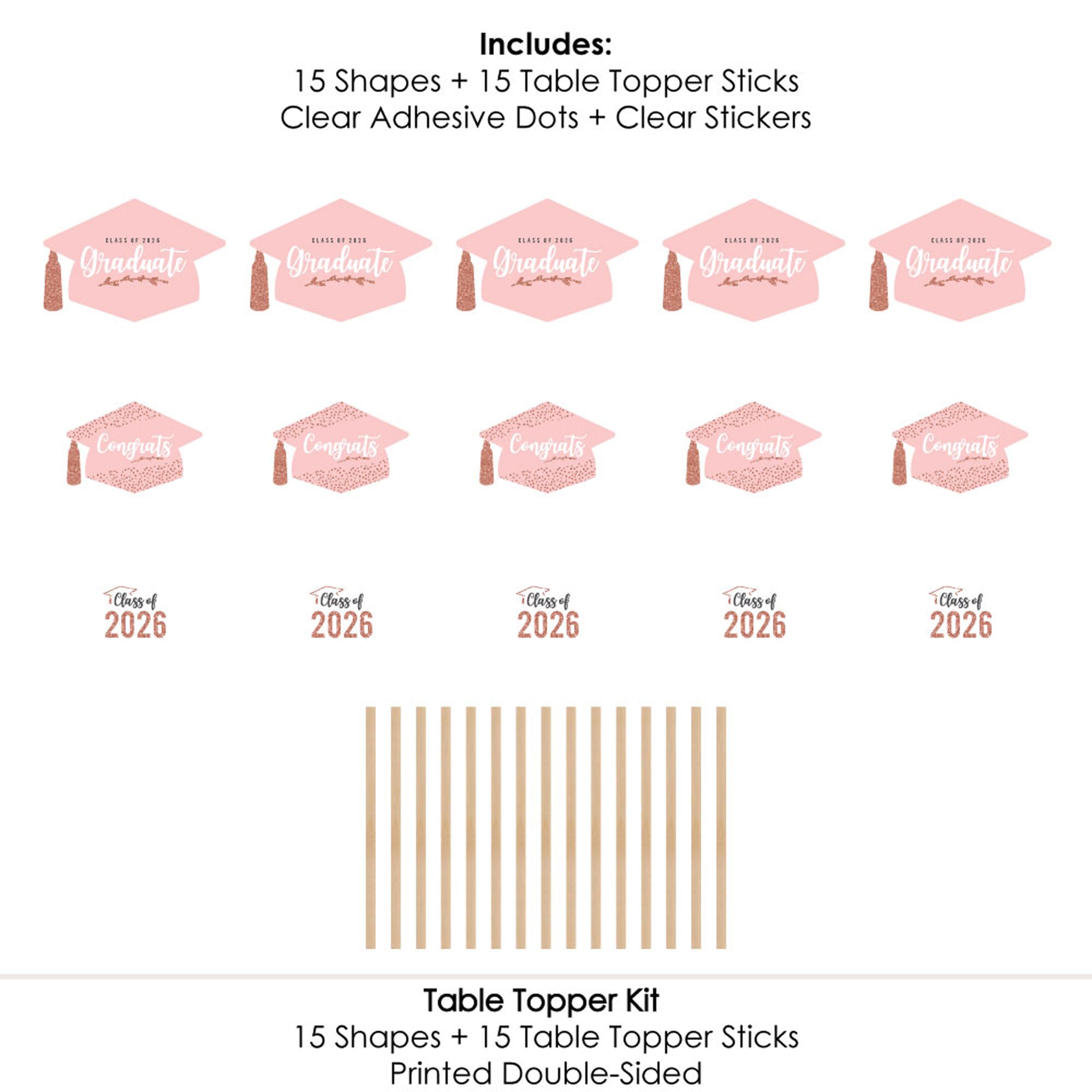 Snapklik.com : Big Dot Of Happiness Graduation Centerpieces For Tables ...
