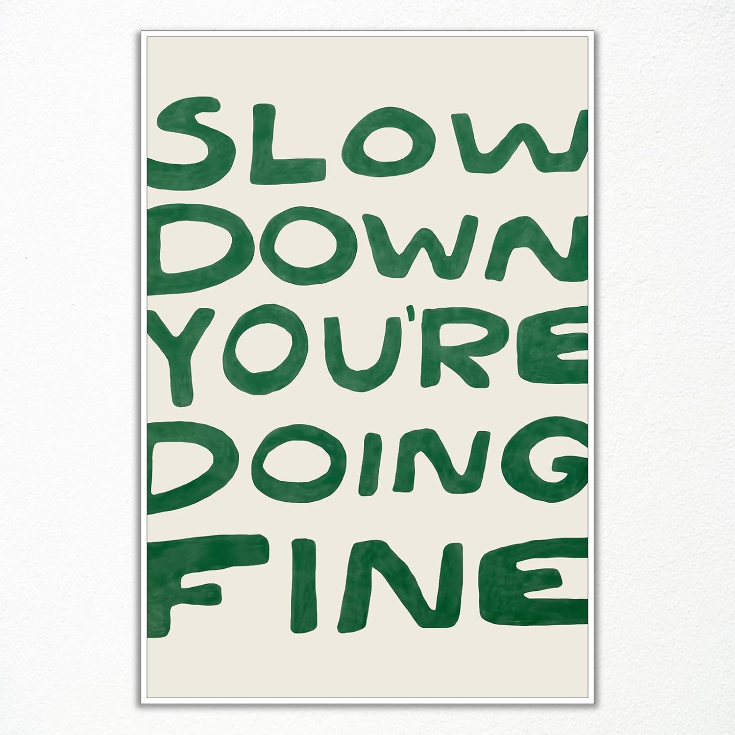 Amazon.com: Yaasilinage Daily Reminder Positive Canvas Wall Art ...