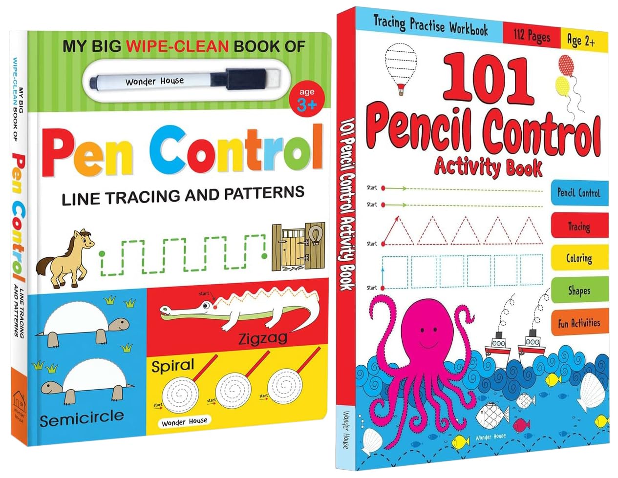 Buy My Big Wipe And Clean Book of Pen Control for Kids Line Tracing And ...