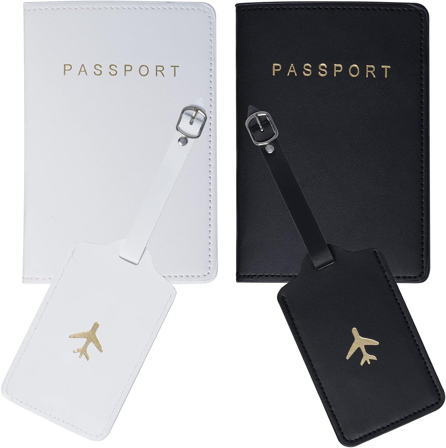 Amazon.com | Syiomlis Mr and Mrs Luggage Tags Couples Passport Holder ...