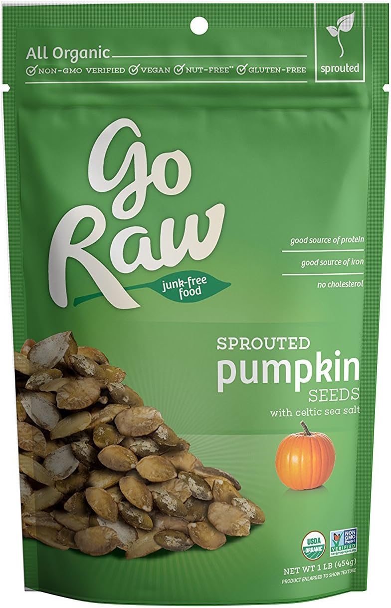 Amazon.com: Go Raw Sprouted Pumpkin Seeds 16oz (Pack of 2)