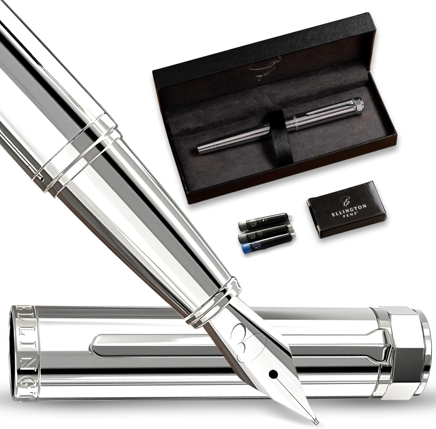 Amazon.com : Ellington Pens Luxury Fountain Pen Set- Fountain Pens for ...