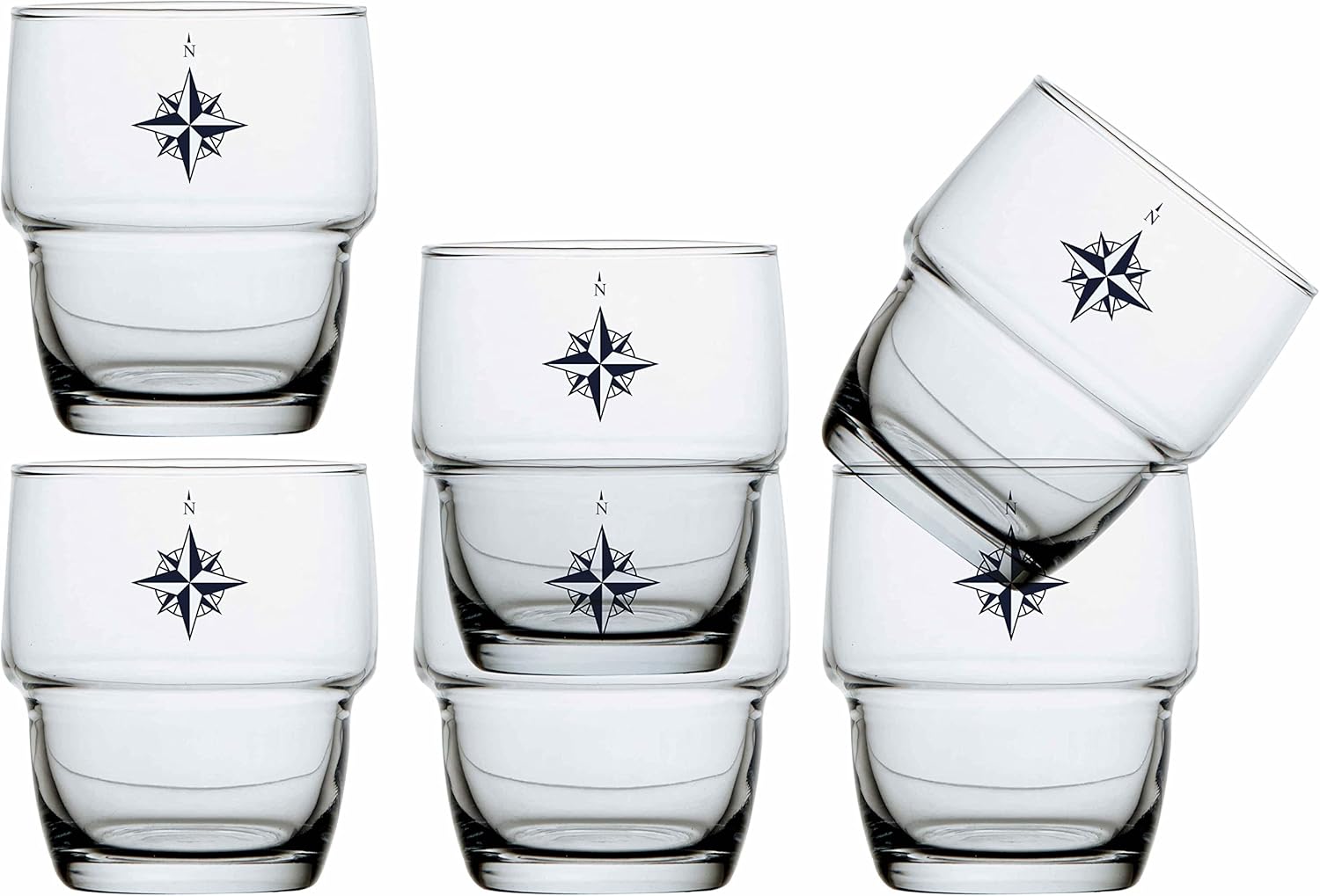 Amazon.com: Marine Business Northwind Stackable Water Glass Set of 6 ...