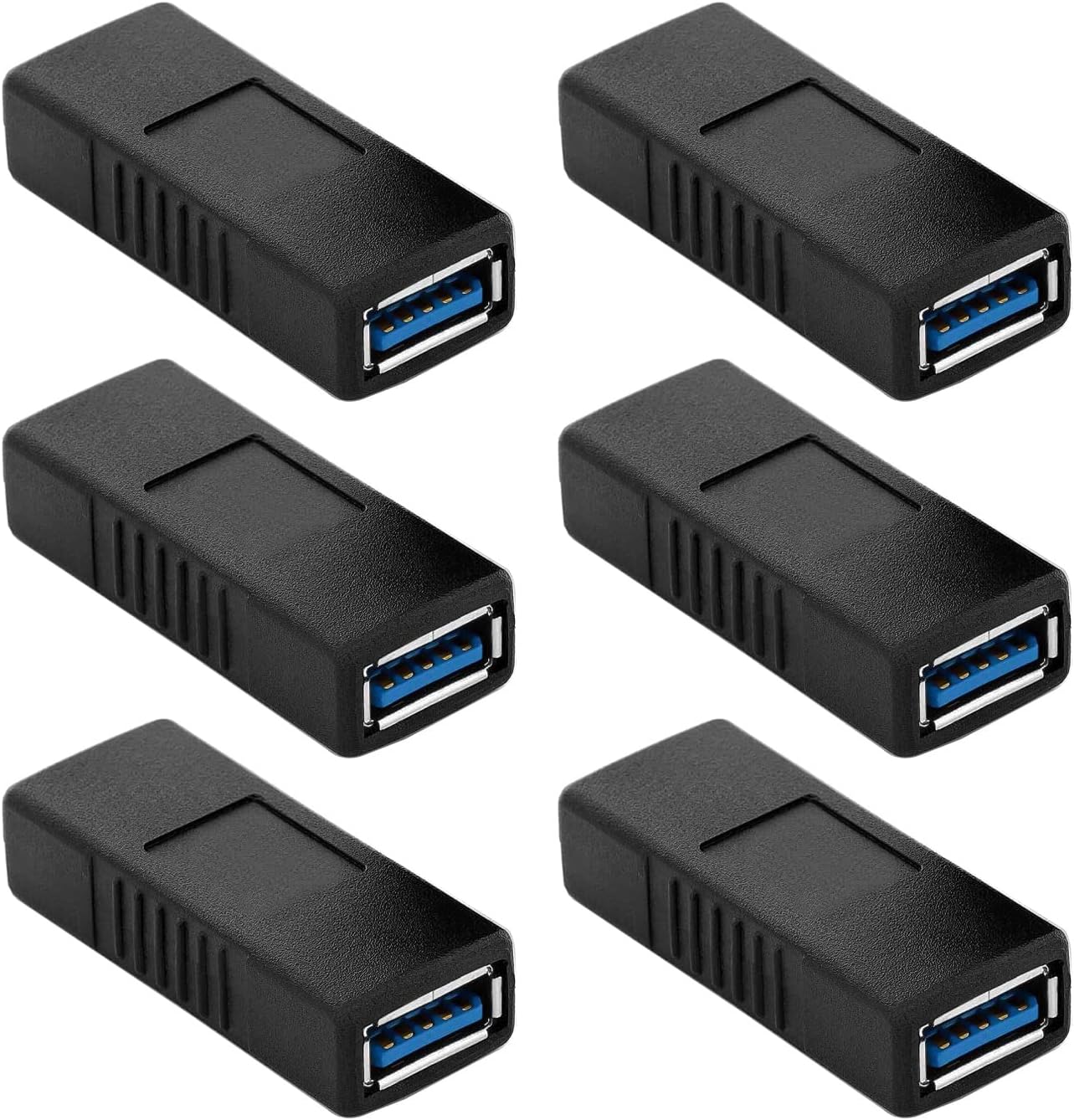 GTIWUNG 6 Pieces USB Female to Female USB Extension Plug & Play USB 3.0 ...