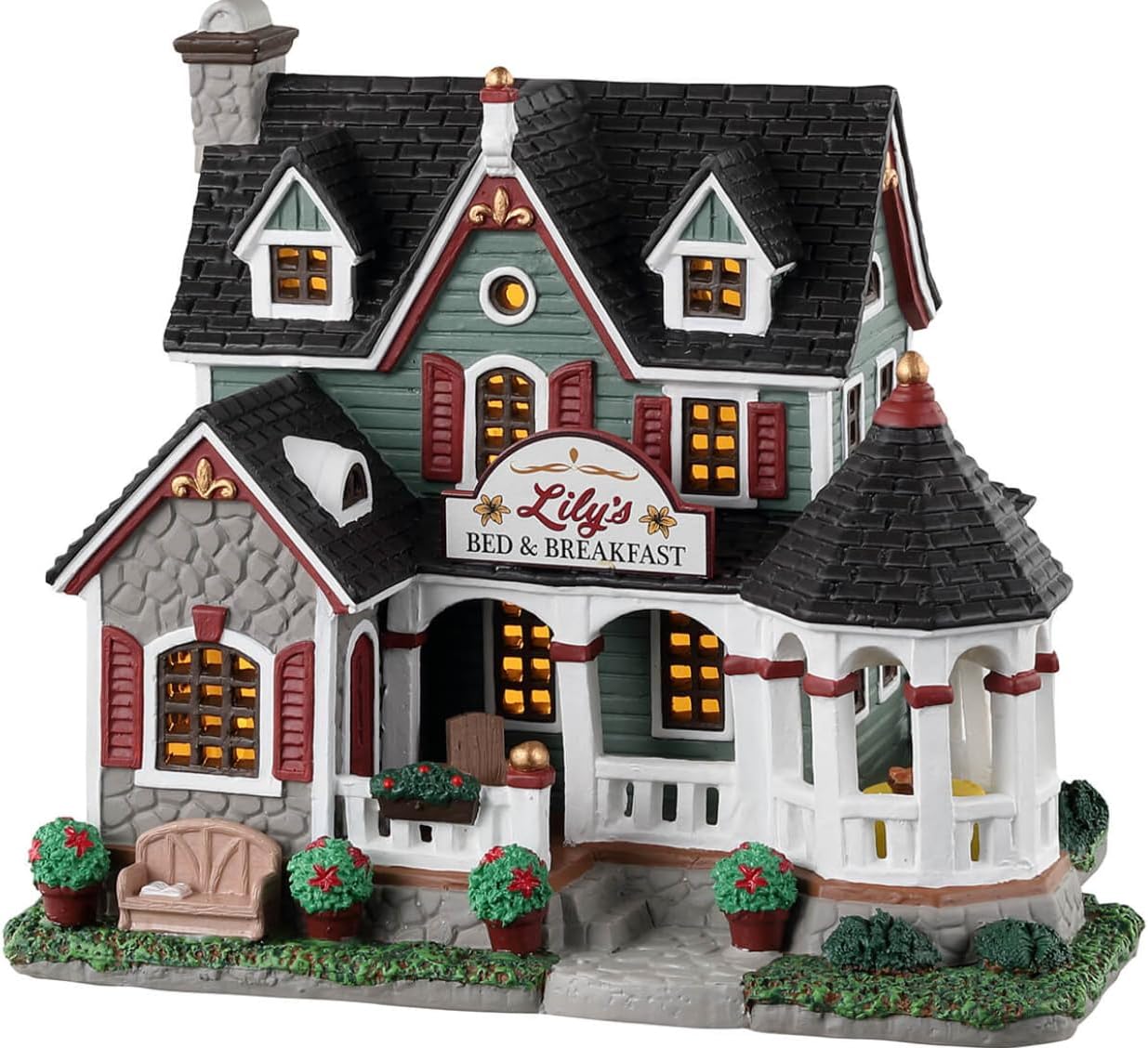 Amazon.com: Lemax Village Collection Hickory Hills Farm #05638 : Home ...