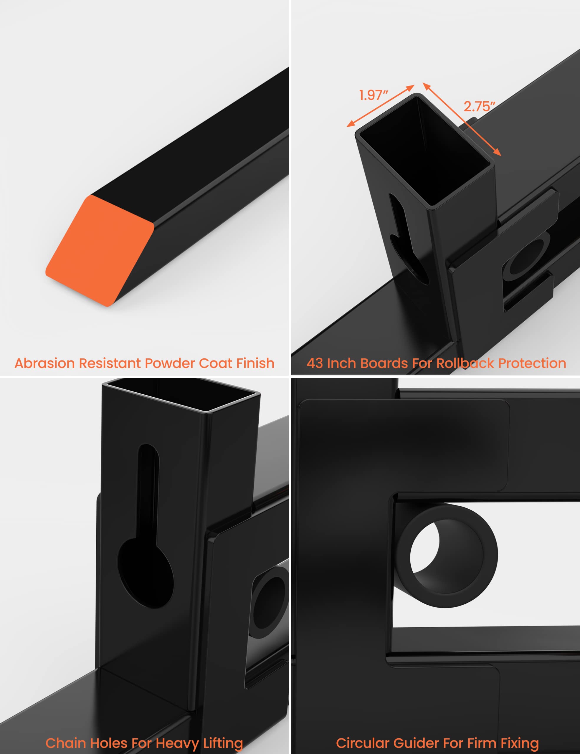 Snapklik.com : 2000 Lbs 43" Heavy Duty Clamp-on Pallet Forks For ...