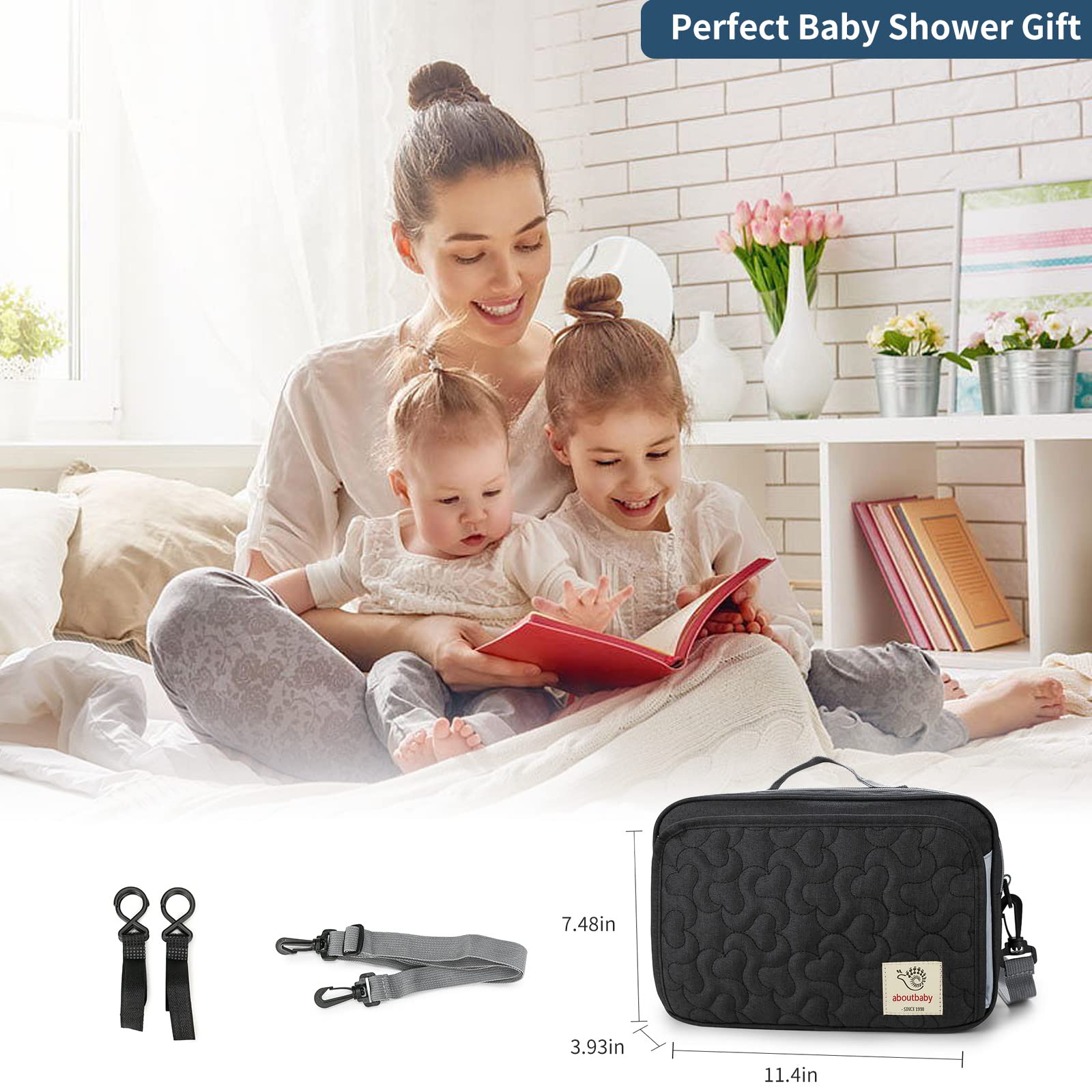 Stroller Organizer TRENDPLAY Small Diaper Bag Stroller Bag Diaper ...