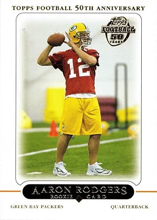 Amazon.com: 2005 Topps Football #431 Aaron Rodgers Rookie Card ...