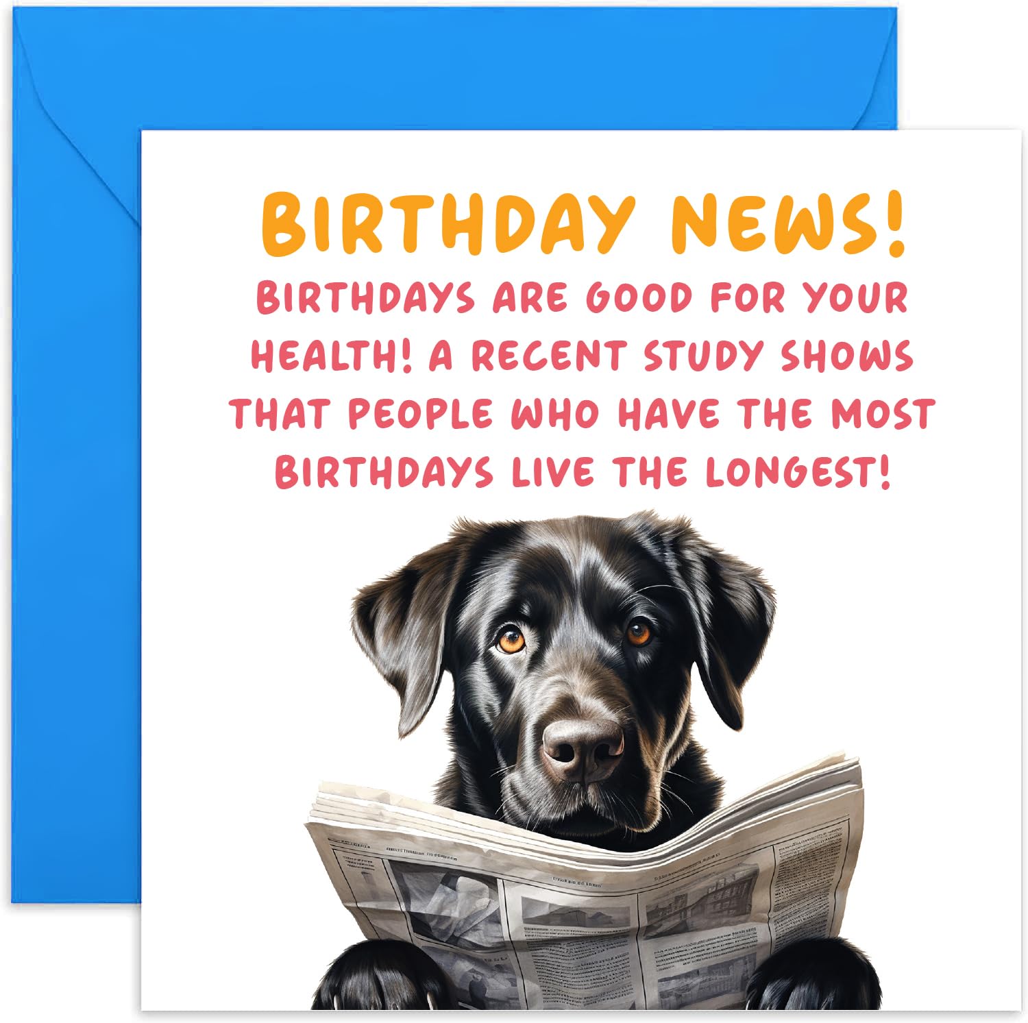 Funny Birthday Card for Him or Her - 'Birthday News - Birthdays Are ...