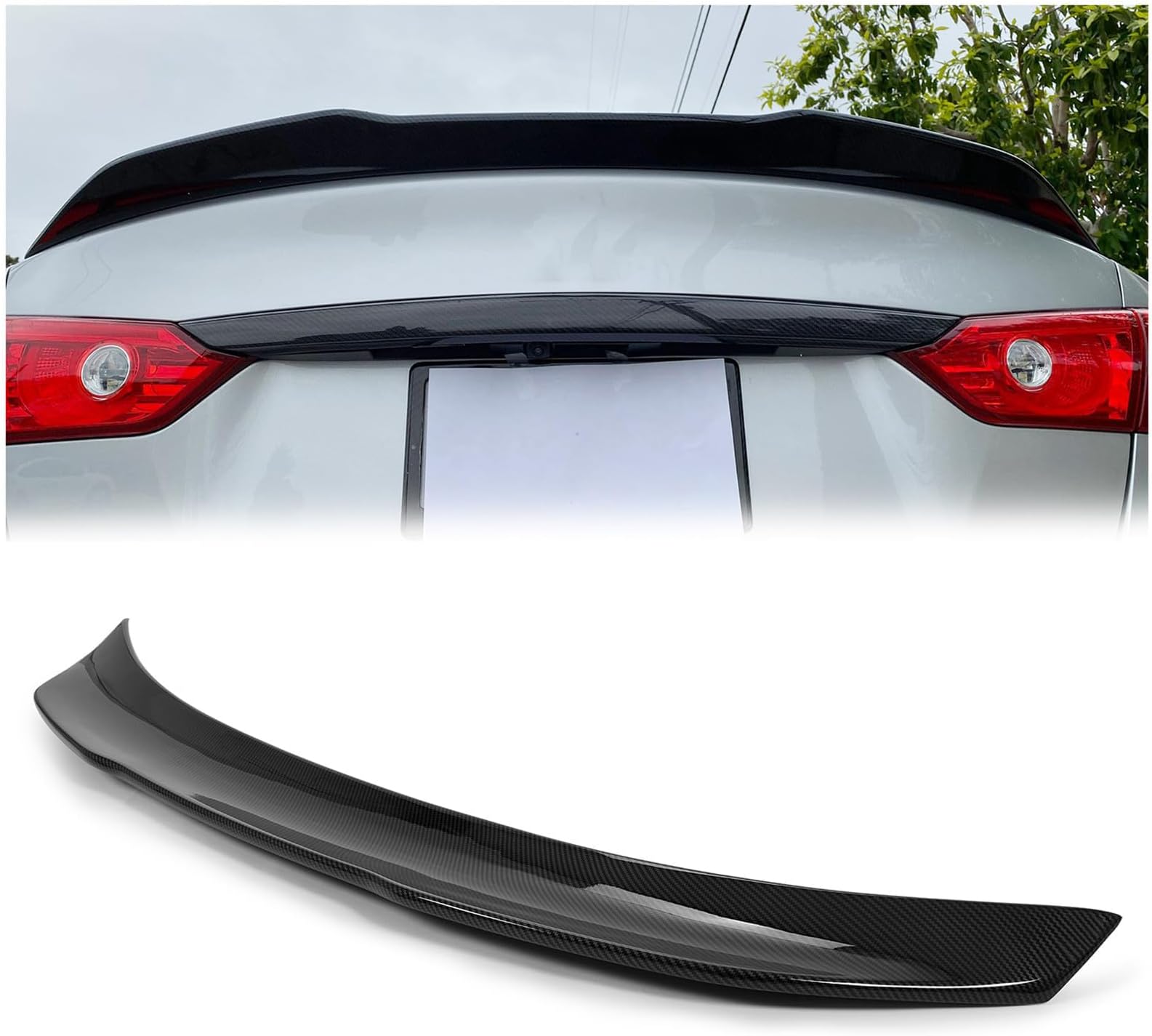 Amazon.com: AUTOTOP Glossy Black Rear Spoiler Wing Tail Lid Fit 2014 ...