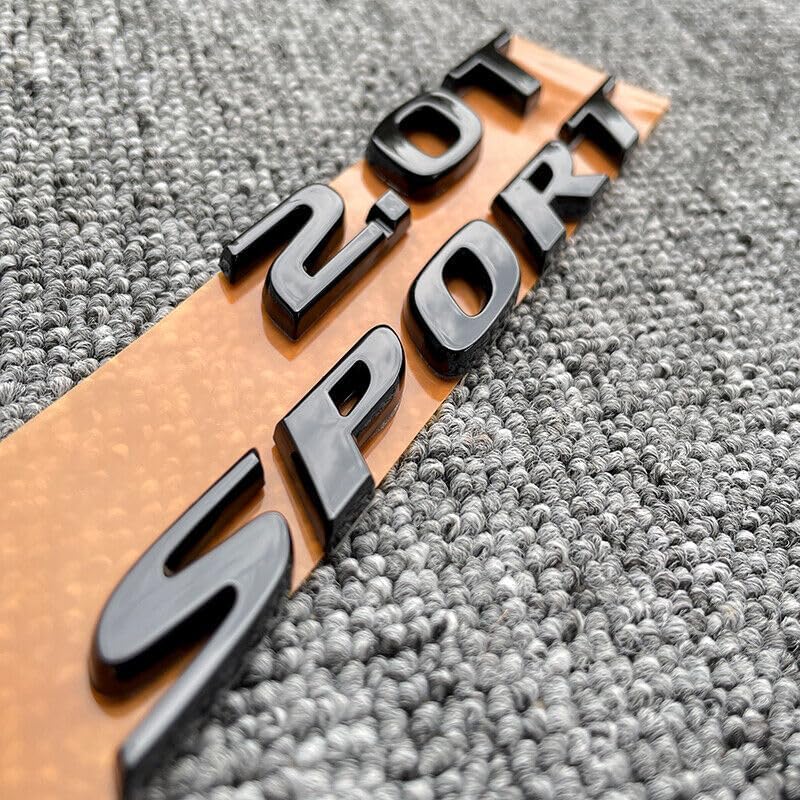 Amazon.com: Set 2.0T Sport Emblems Car Badge Letter Logo Replacement ...