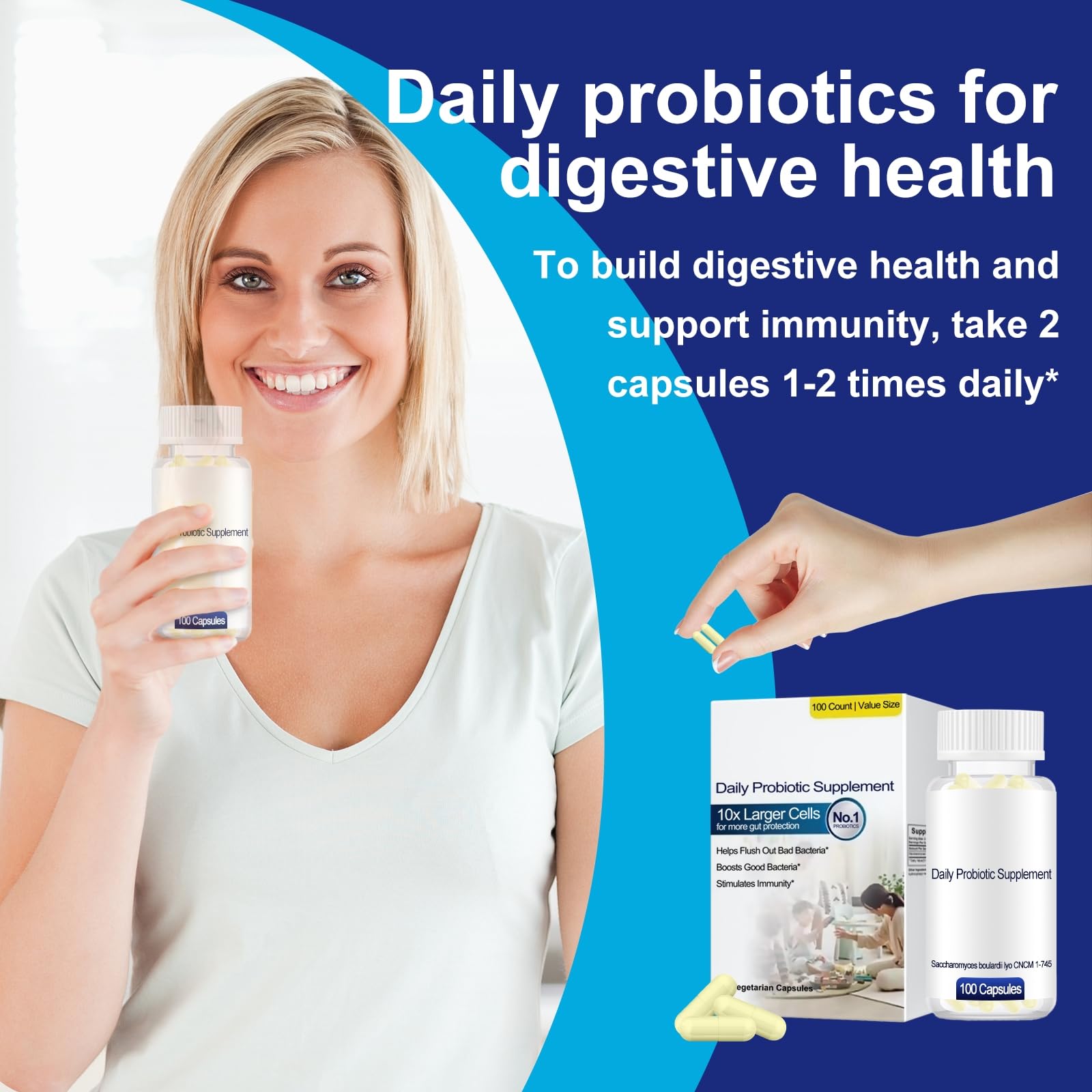 Snapklik.com : Fangool Digestive Health Probiotics For Adult Supports ...