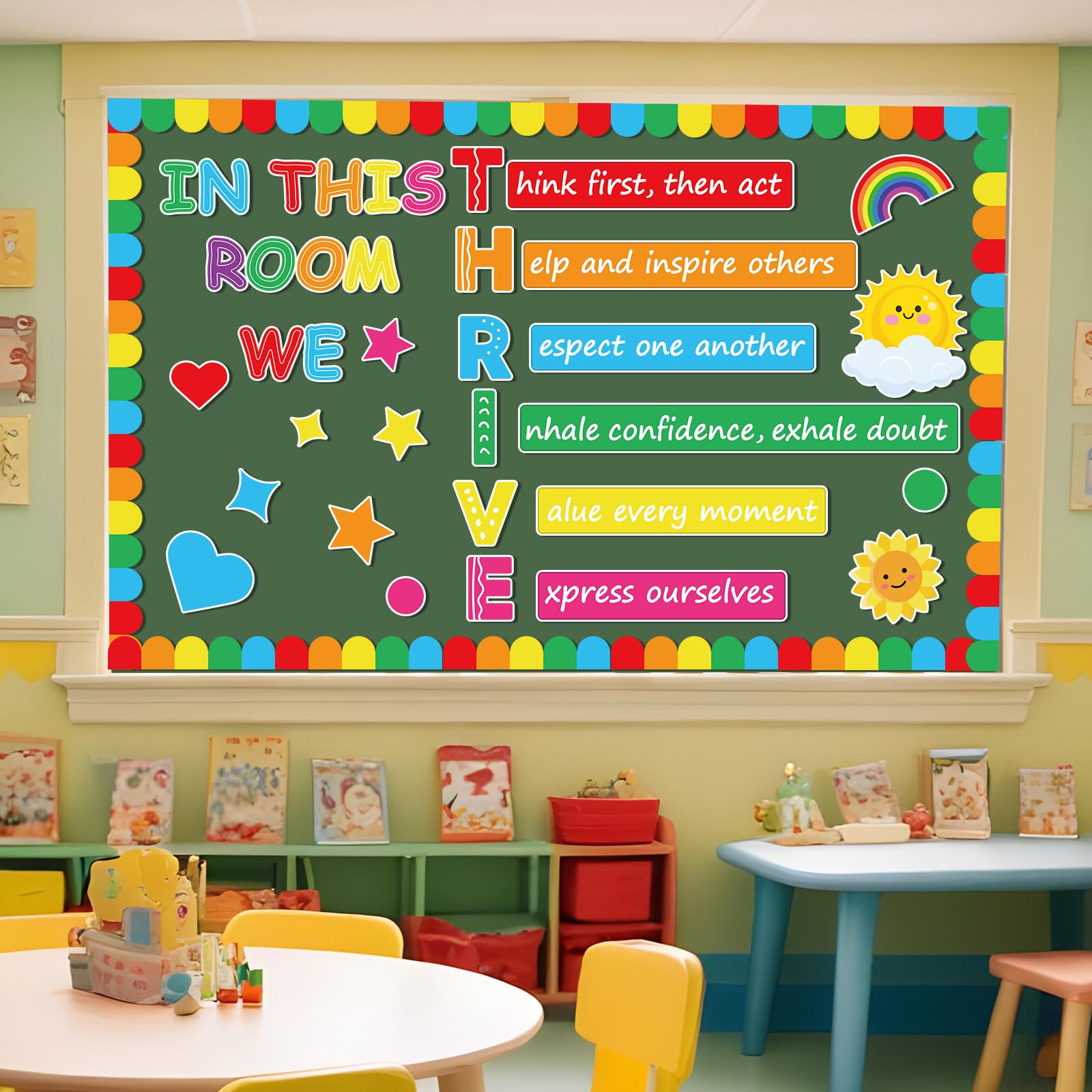 Snapklik.com : Colorful Motivational Bulletin Board Classroom ...