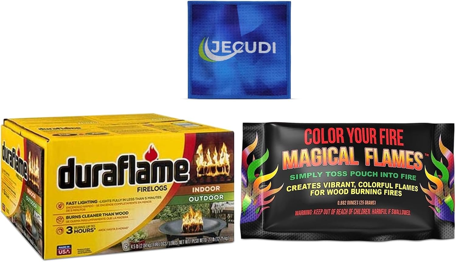 Amazon.com : Duraflamme Fire Logs – 4.5lbs Fire Starter Logs Pack with ...