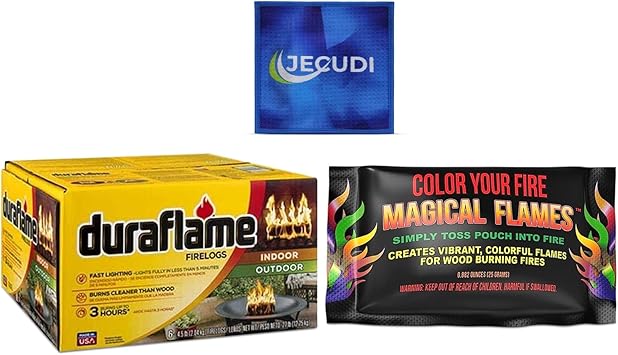 Amazon.com: Duraflamme Fire Logs – 4.5lbs Fire Starter Logs Pack with ...