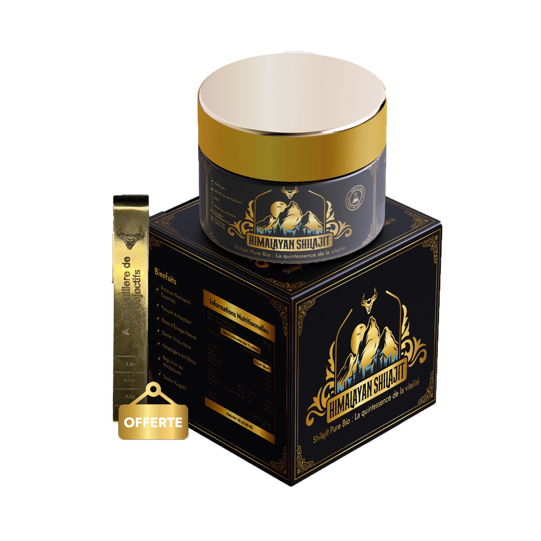 Shilajit | Shilajit Pure | Shilajit d'Himalaya Bio Purifié | Riche En ...
