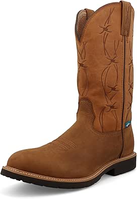 Amazon.com | Twisted X Men's 12" Western Work Boot, Round Toe Nano Toe ...