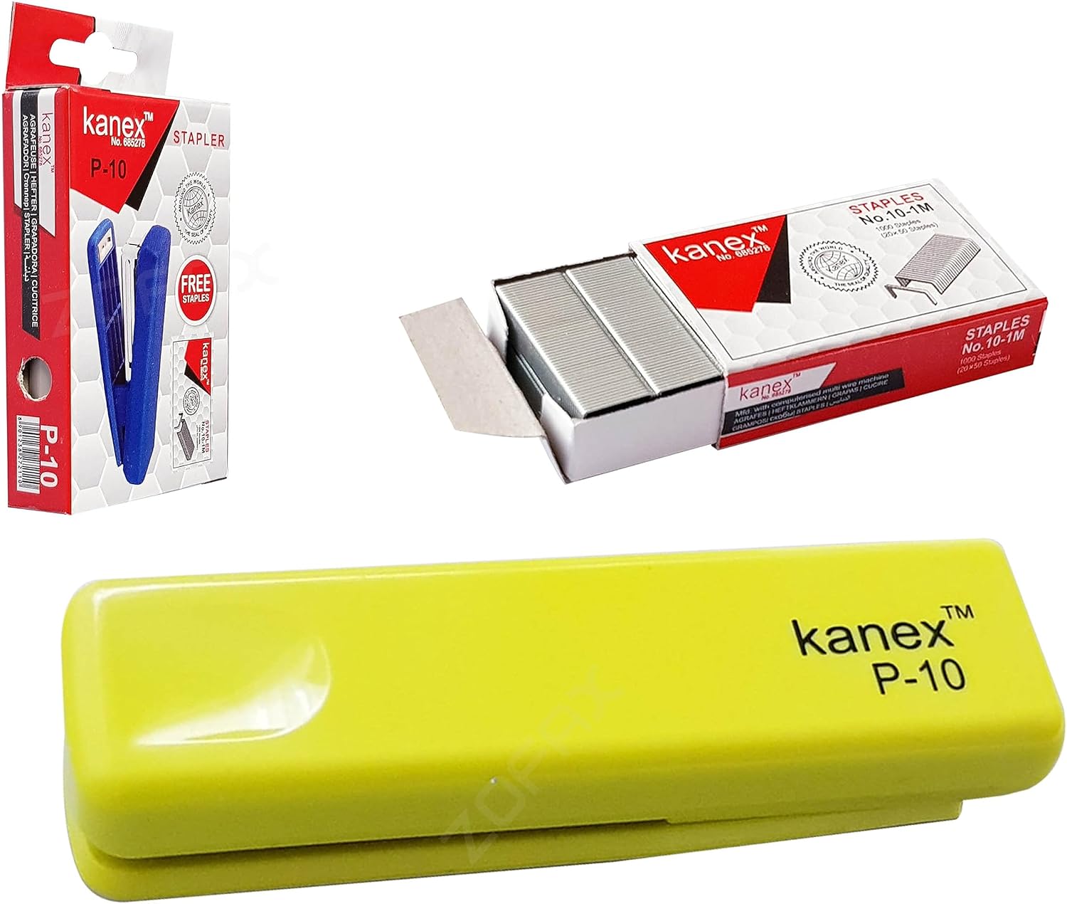 ZP10 Folding Pocket Fit Mini Stapler, Green Body + 1000 Staples, 10 ...