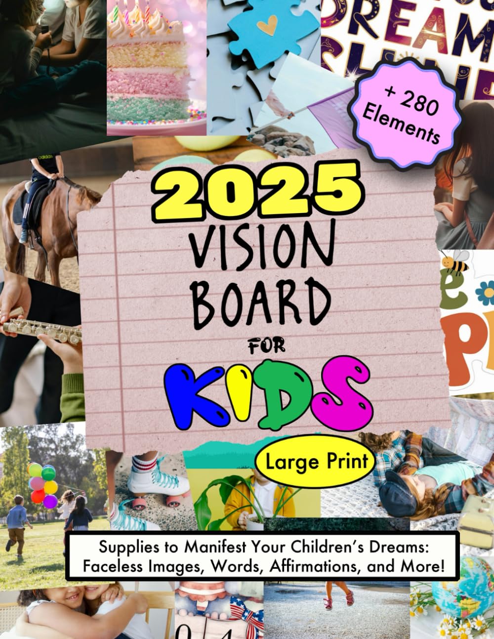 2025 Vision Board for Kids: Supplies to Manifest Your Children's Dreams ...