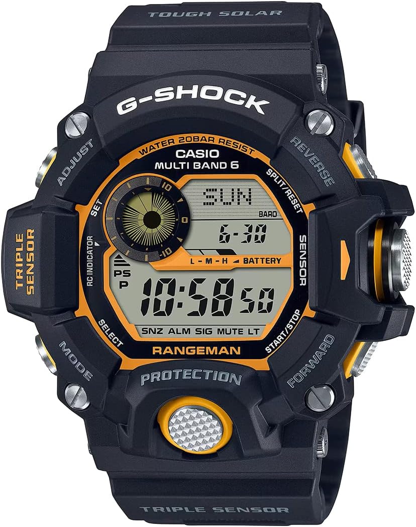 Casio G-Shock GW-9400-1DR Black Digital Dial Black Resin Strap Men's ...
