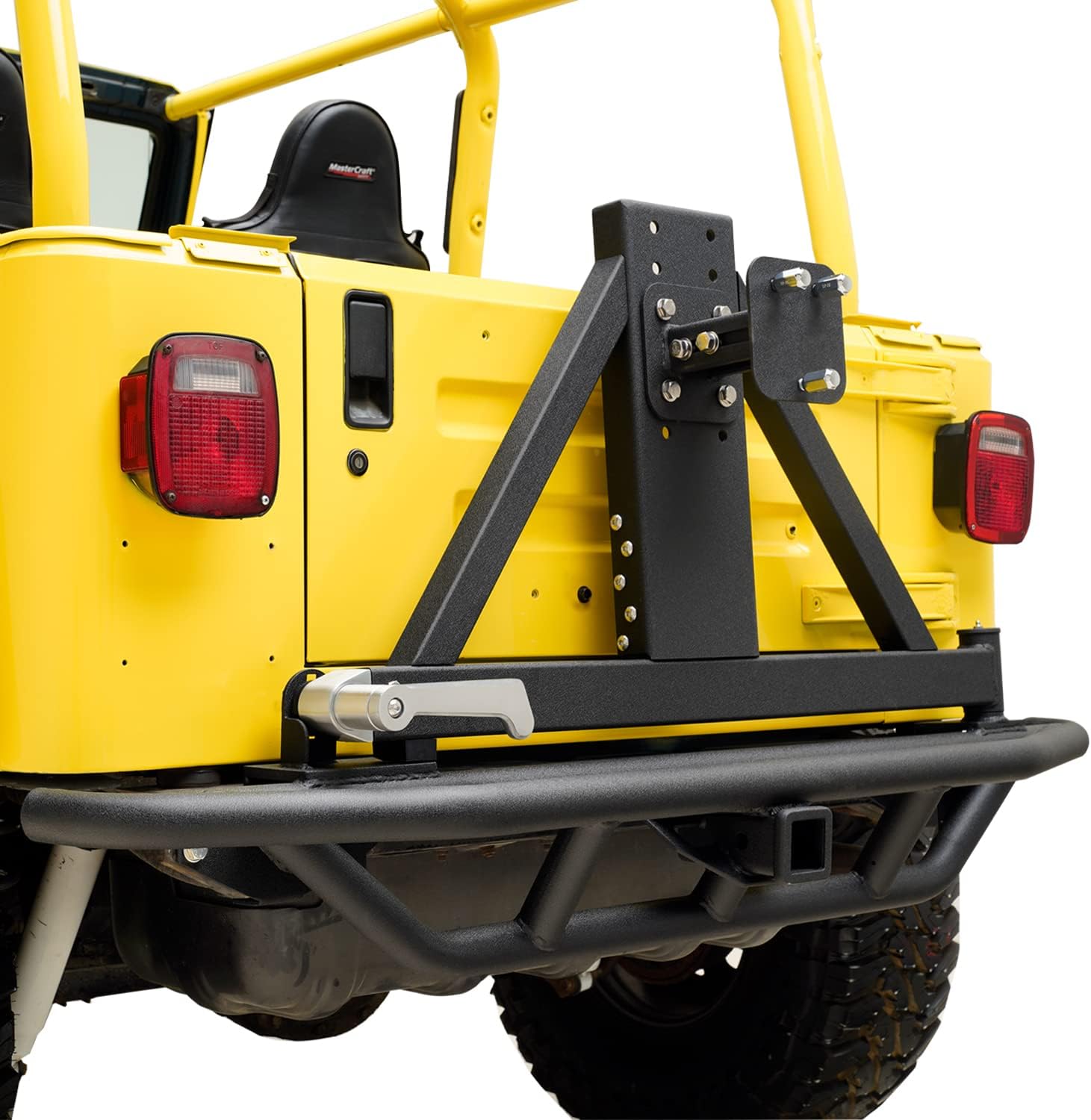 Amazon.com: TIOYAR Rear Bumper Compatible with 87-06 Jeep Wrangler TJ ...