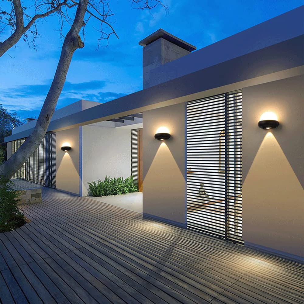 Exterior Wall Washer Light Firstlight 8750BK Modern Black Outdoor Dome