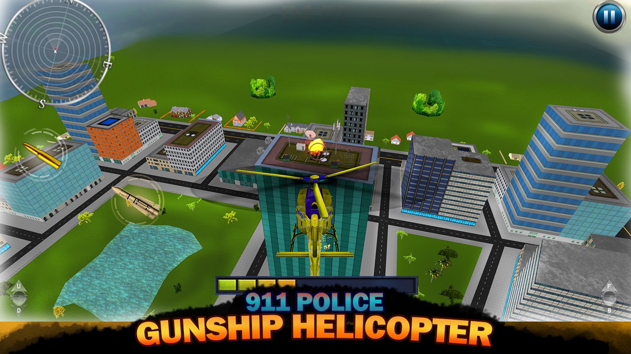 911 Police Gunship Hubschrauber Air Strike Kampf Kampf Flugsimulator 3D ...