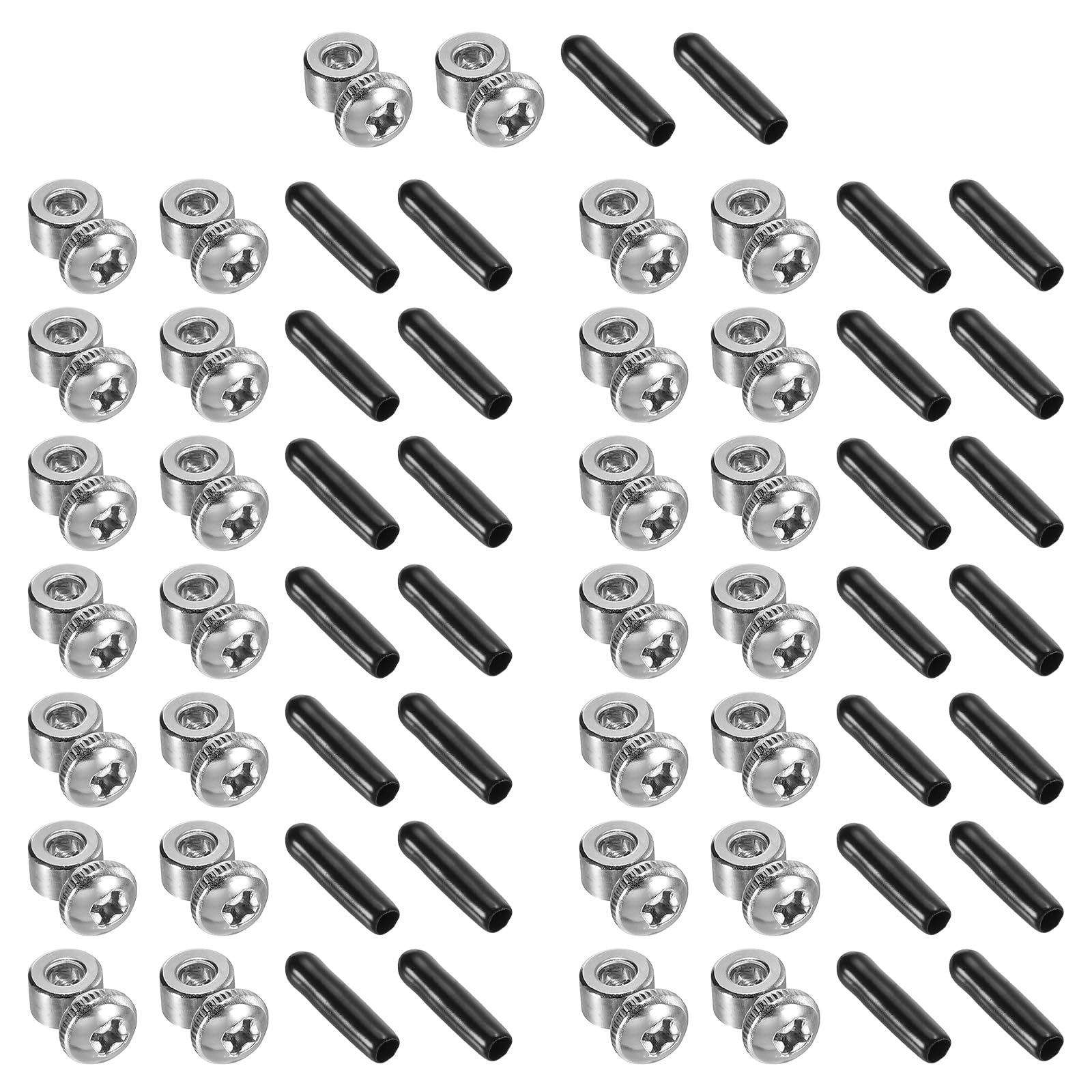 PATIKIL Replacement Adjustable Screws and End Caps Set, 15 Sets Jump ...