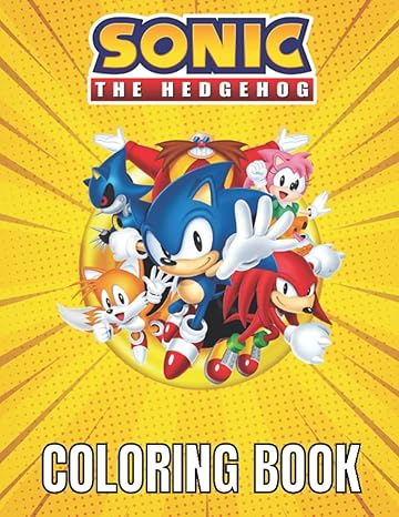 Amazon.co.jp: ꜱᴏɴɪᴄ Coloring Book: Premium Illustration Pages to Color ...