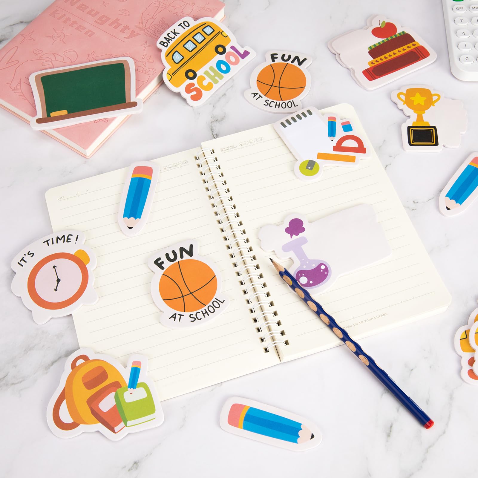 Teacher Notepad Fun & Colorful Teacher Sticky Notes Pack – 30 Designs ...