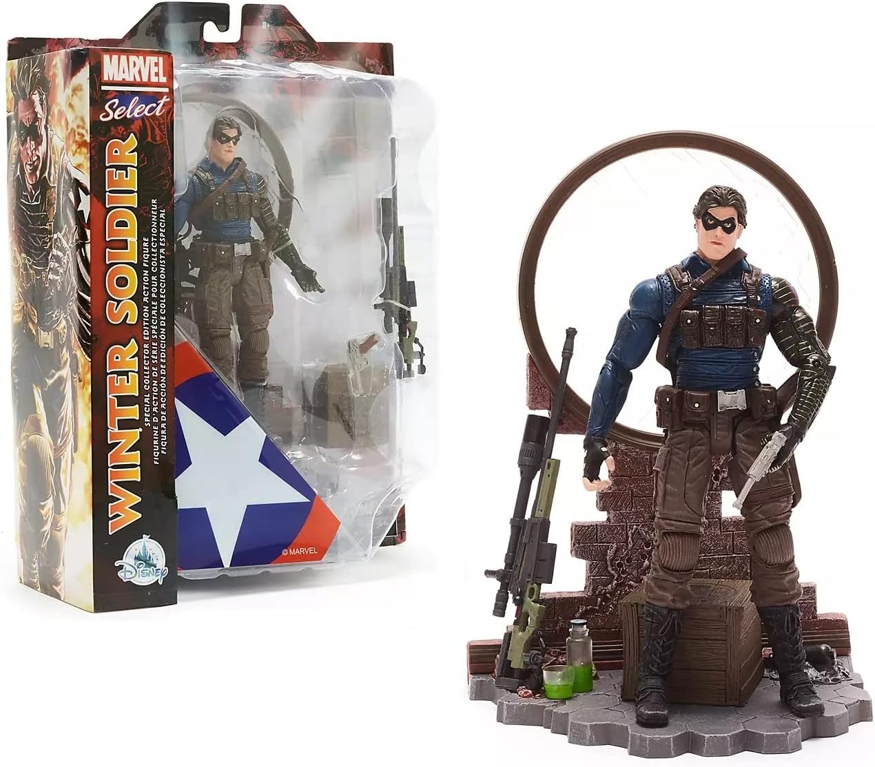Amazon.com: Diamond Marvel Select Winter Soldier Action Collectible ...