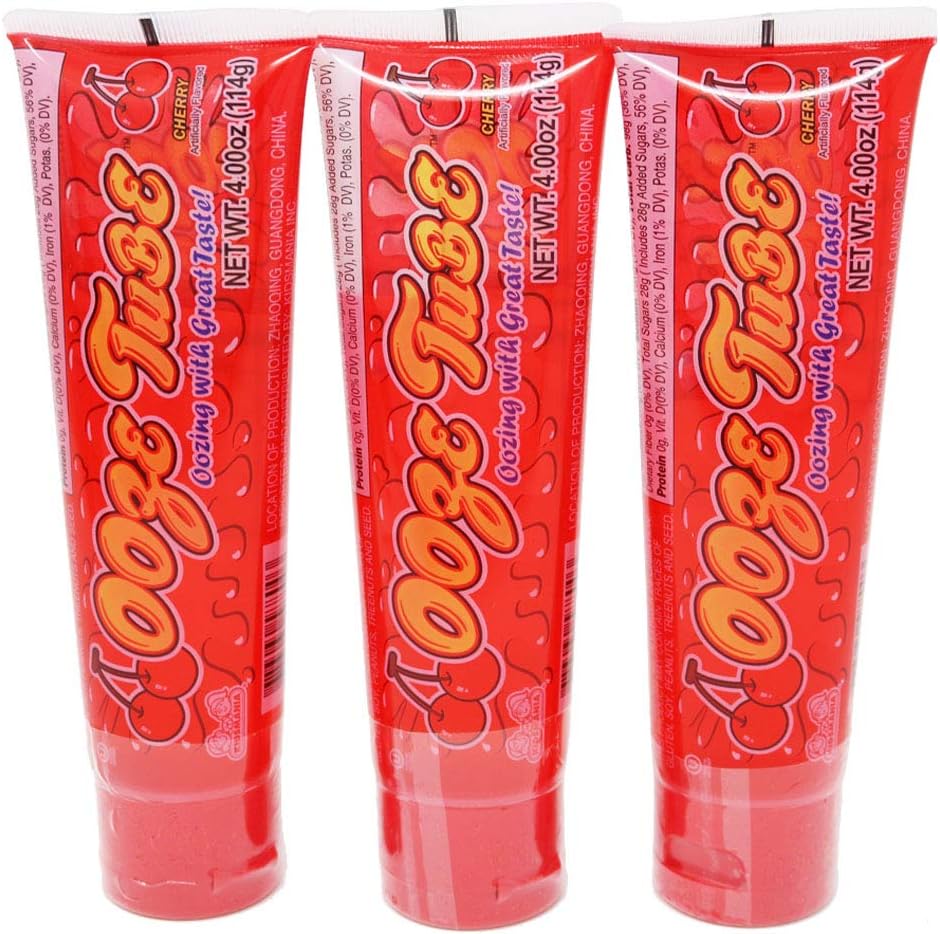Amazon.com : Ooze Tube Kidsmania Sour Ooze Tubes, Oozing Delicious ...