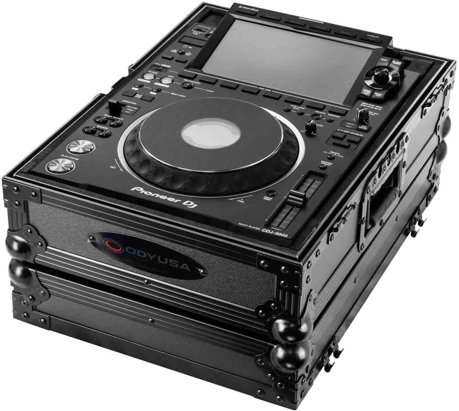 Amazon.com: Odyssey Black Flight Case for Pioneer DJ CDJ-3000 : Musical ...