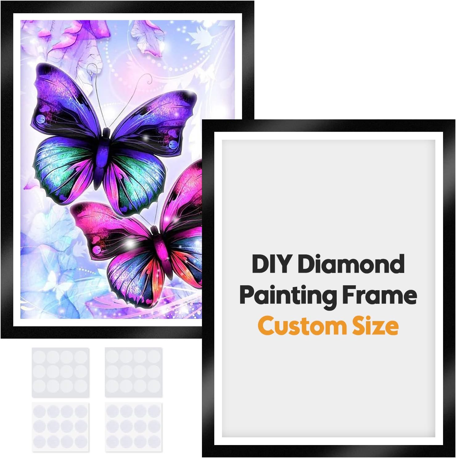 1 Packungen Diamond Painting Rahmen, Diamond Painting Zubehör Schwarzer ...