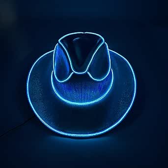 Amazon.com: Light Up LED Party Hat,LED Disco Top Hat Unisex LED Hat ...