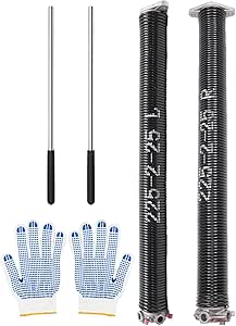 Amazon.com: Garage Door Springs Replacement Kit, 2PCS 82B Spring Steel ...