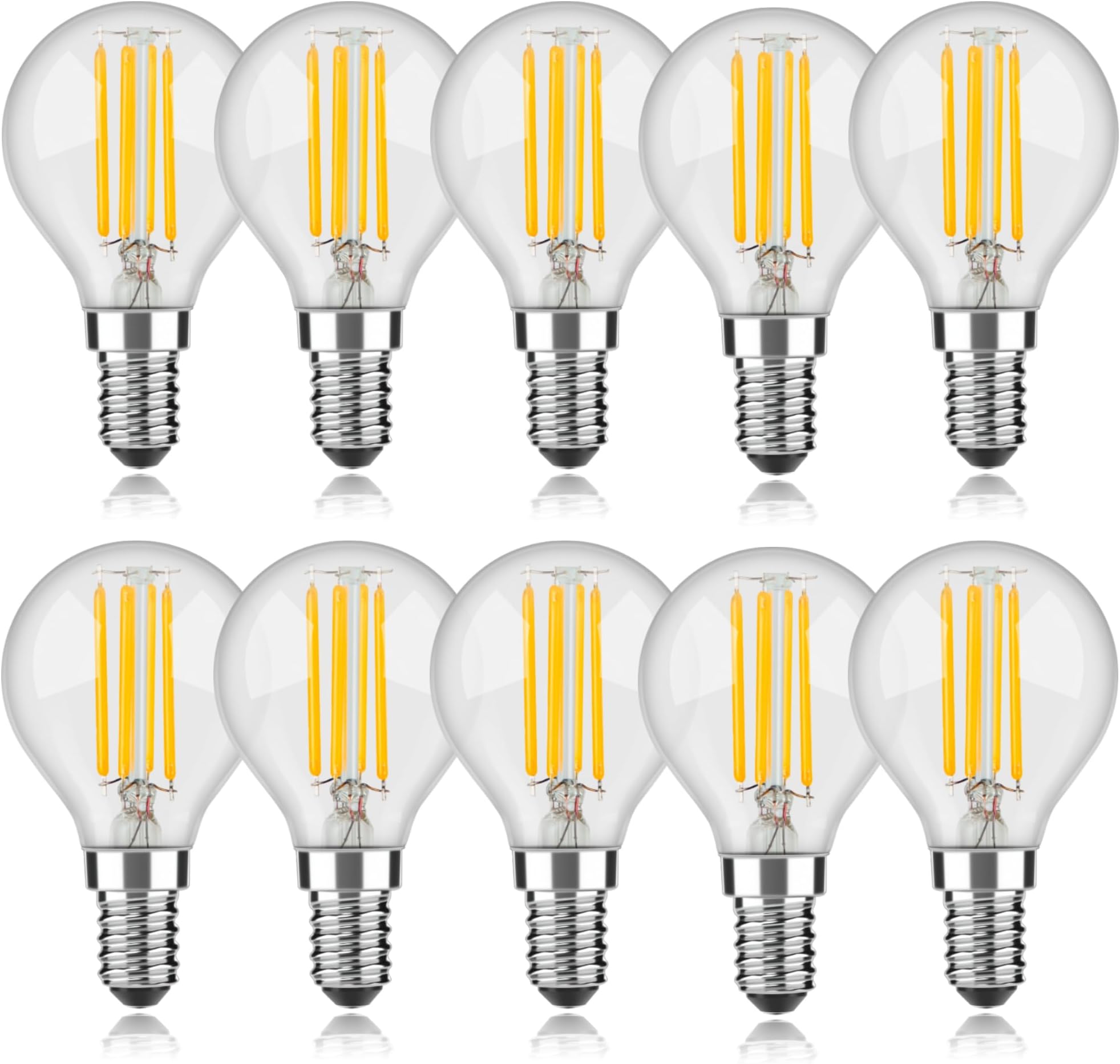 OUKAJO E14 Dimmable LED Light Bulb,SES Small Edision Screw Golf Ball ...