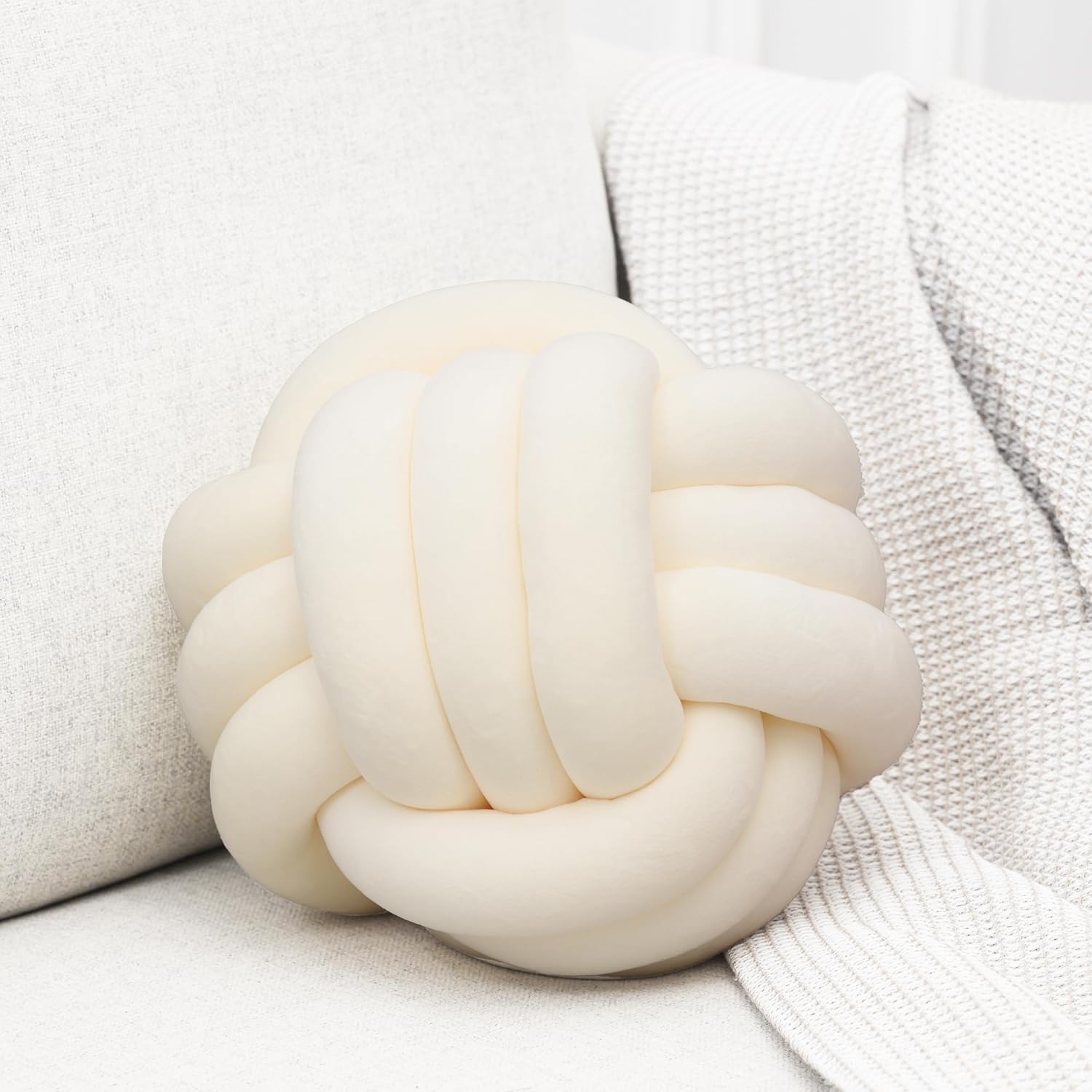 Amazon.com: Petrella Knot Pillows Ball Round Throw Pillows Home Decor ...