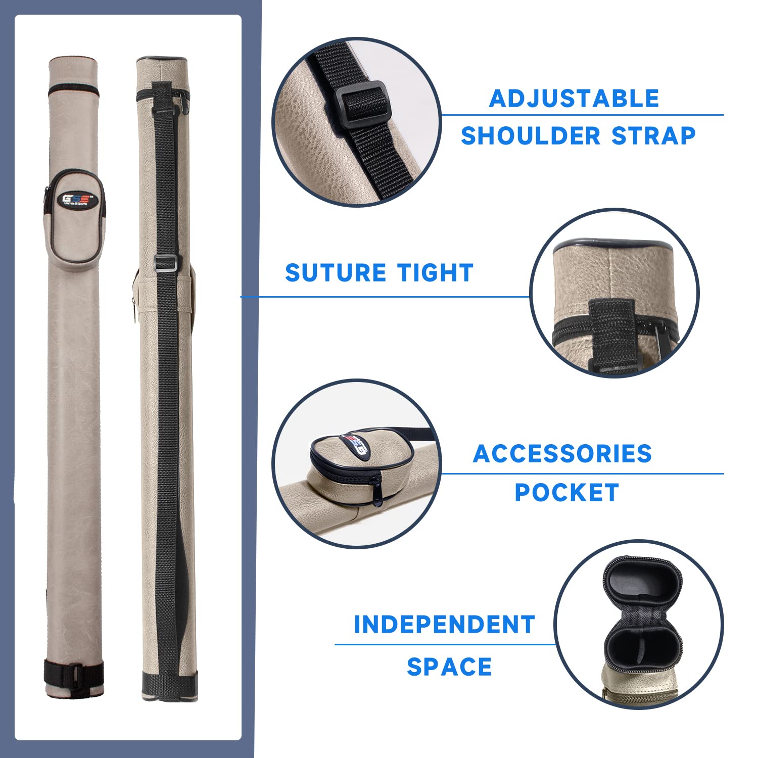 Snapklik.com : GSE Games & Sports Expert Billiard Cue Cases, 1x1 Deluxe ...