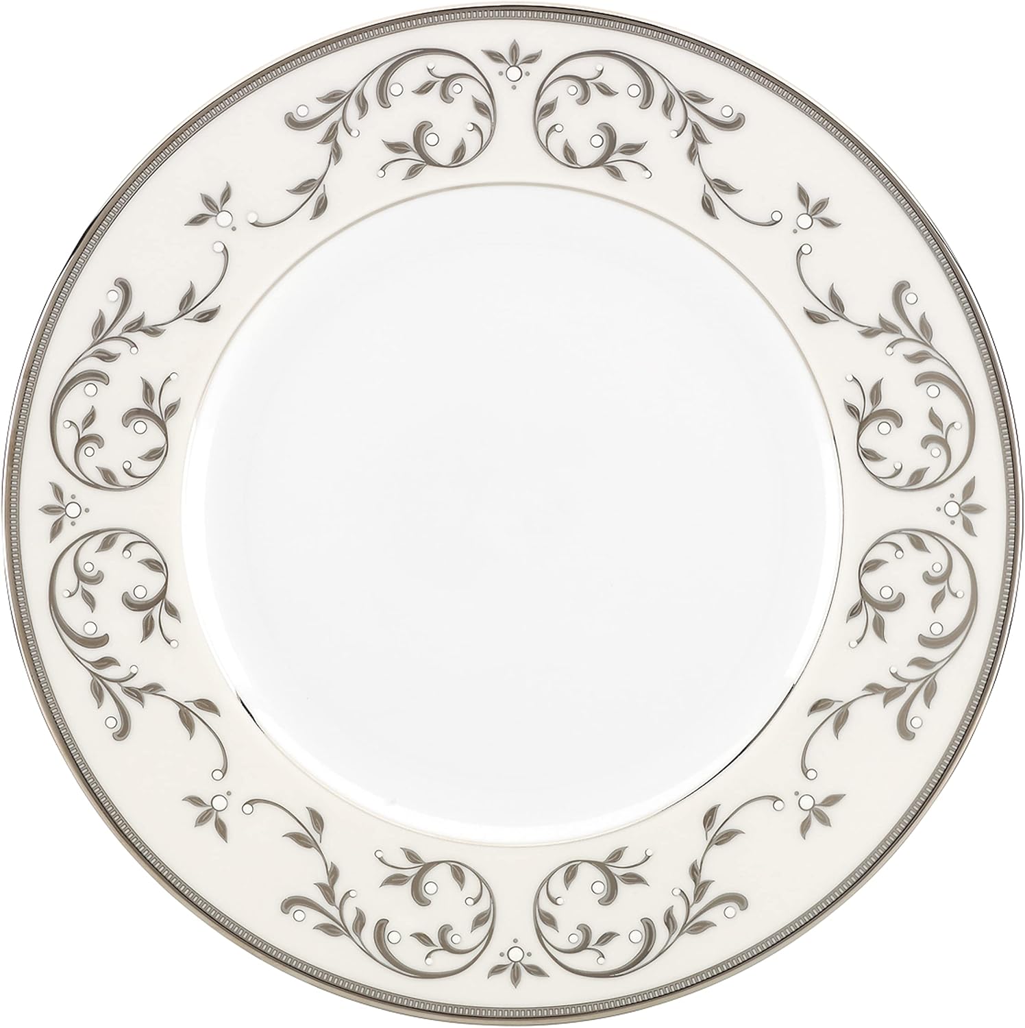 Amazon.com | Lenox Opal Innocence Silver Dinner Plate: Dinnerware Sets