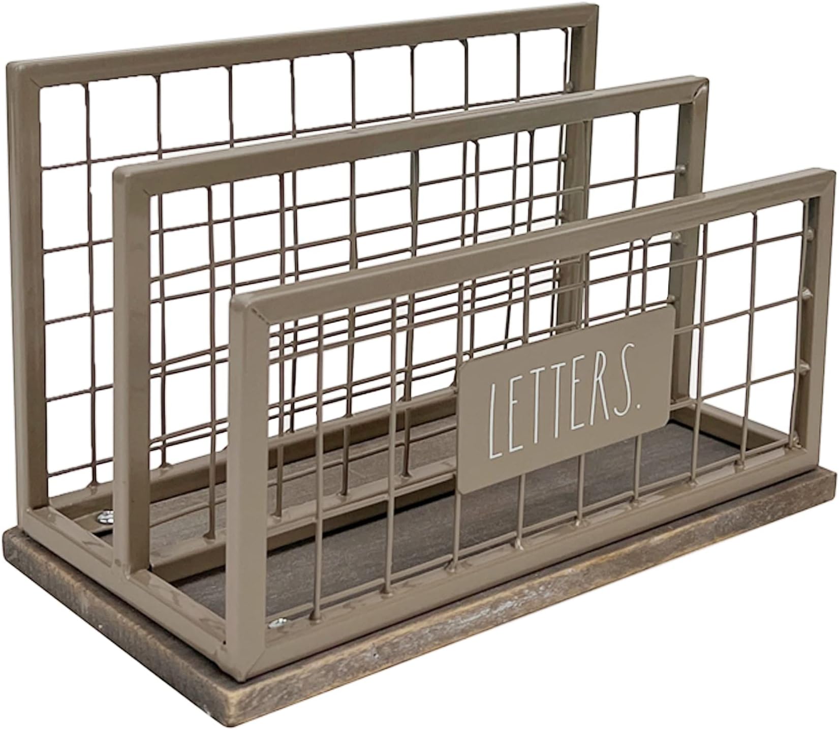 Amazon.com : Desktop Mail Organizer - 2 Compartment Mail Holder ...