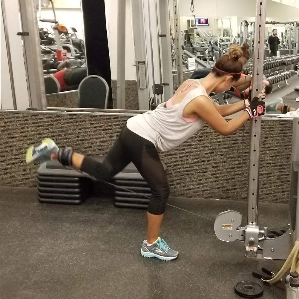 Snapklik.com : Gym Ankle Straps For Cable Machines Attachment ...