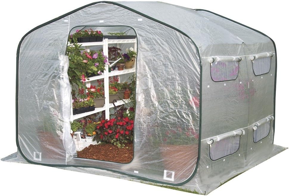 Amazon.com : FlowerHouse FHDH500 DreamHouse Walk-In Greenhouse : Free ...