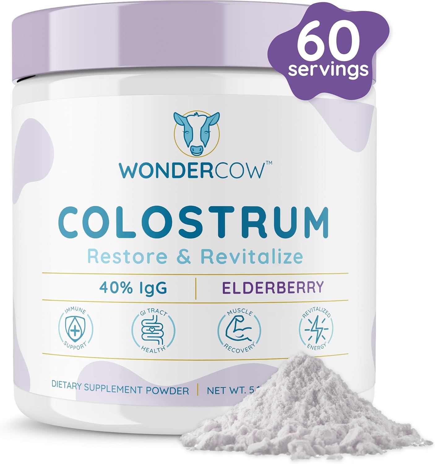 Amazon.com: WONDERCOW Colostrum Supplement Powder for Gut Health ...