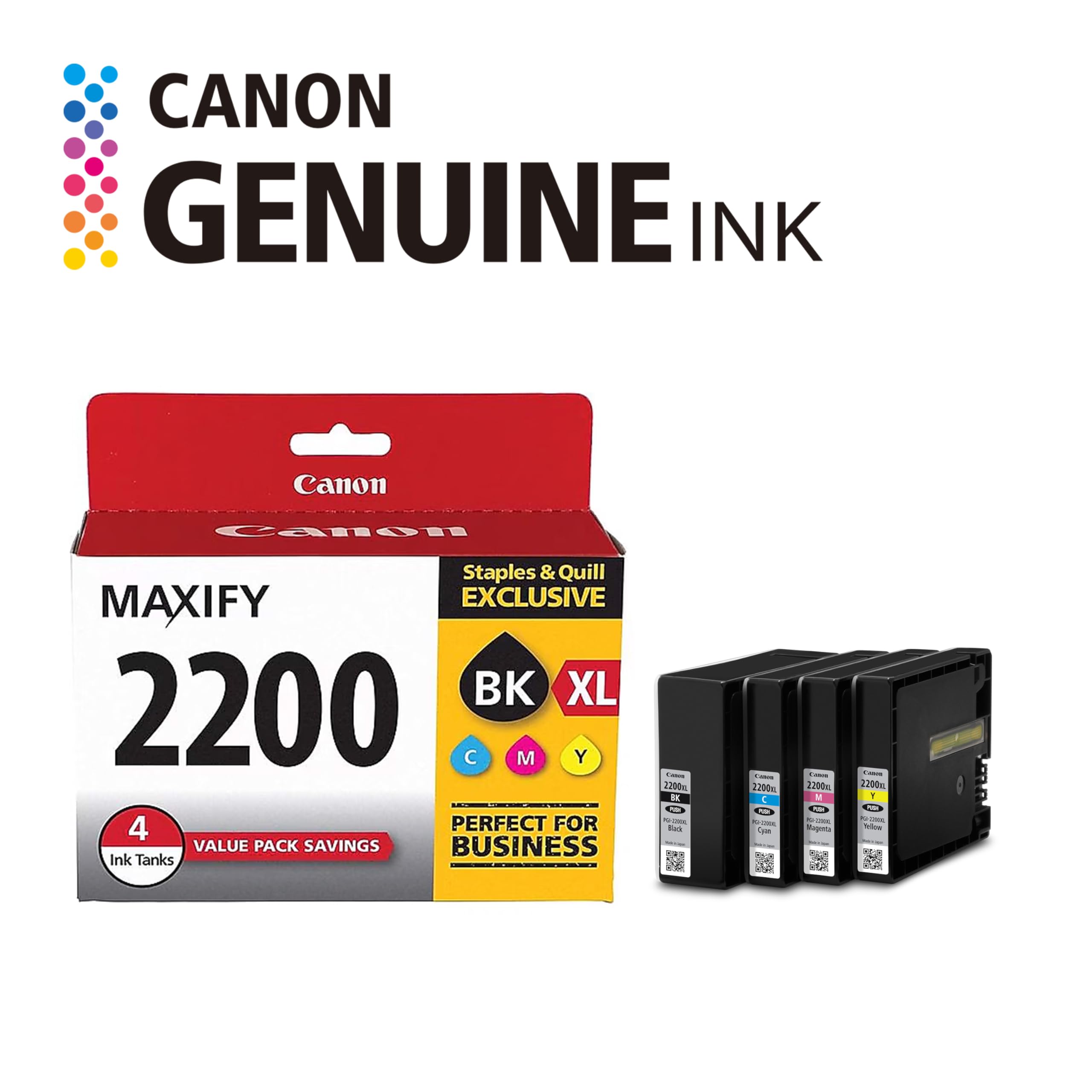 14k Gold Plated Earrings Canon PGI-2200XL Genuine Cyan Ink Tank - High ...