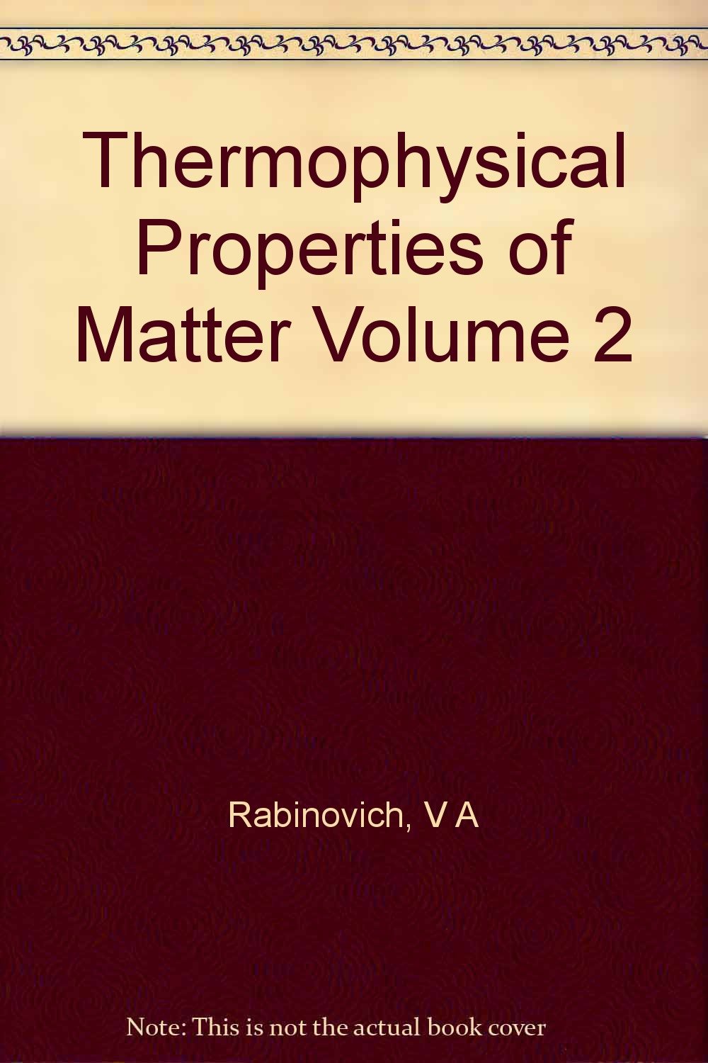 Thermophysical properties of matter and substances, v. 2 ...
