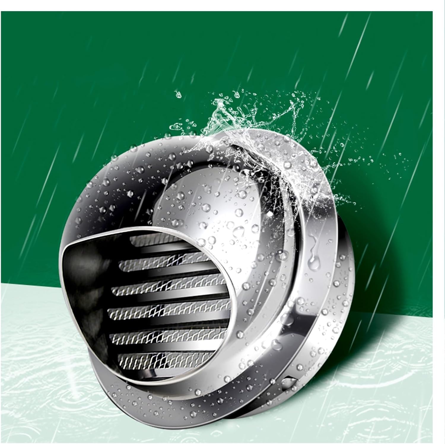 Amazon.co.jp: 304 Stainless Steel Air Vent, Wall Vent Cover, 304 ...